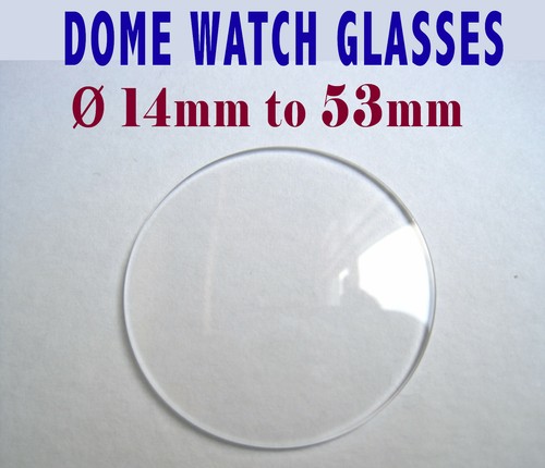 DOME WATCH CRYSTAL GLASS, Domed Pocket Watch or Wrist Watch glass ...