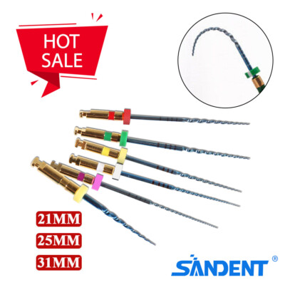 SANDENT Dental Endo Rotary Files Pro Gold Taper NITI Endodontic Files ...