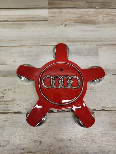 Audi Wheel Center Cap Red 4FO-601-165-N | eBay