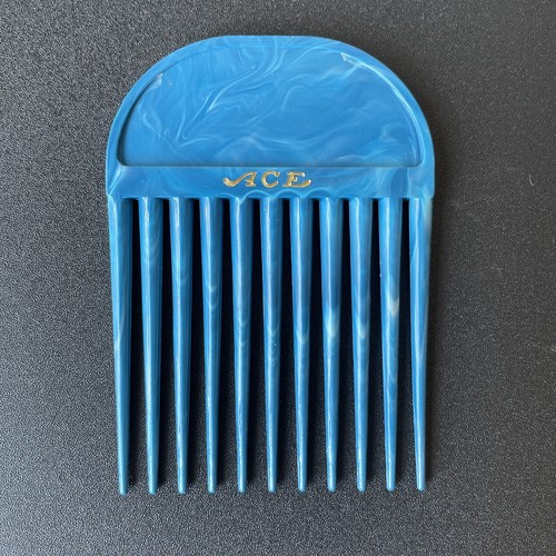 Goody Genuine ACE Hair Pick Pocket Comb Lift Blue Swirl USA Vintage | eBay