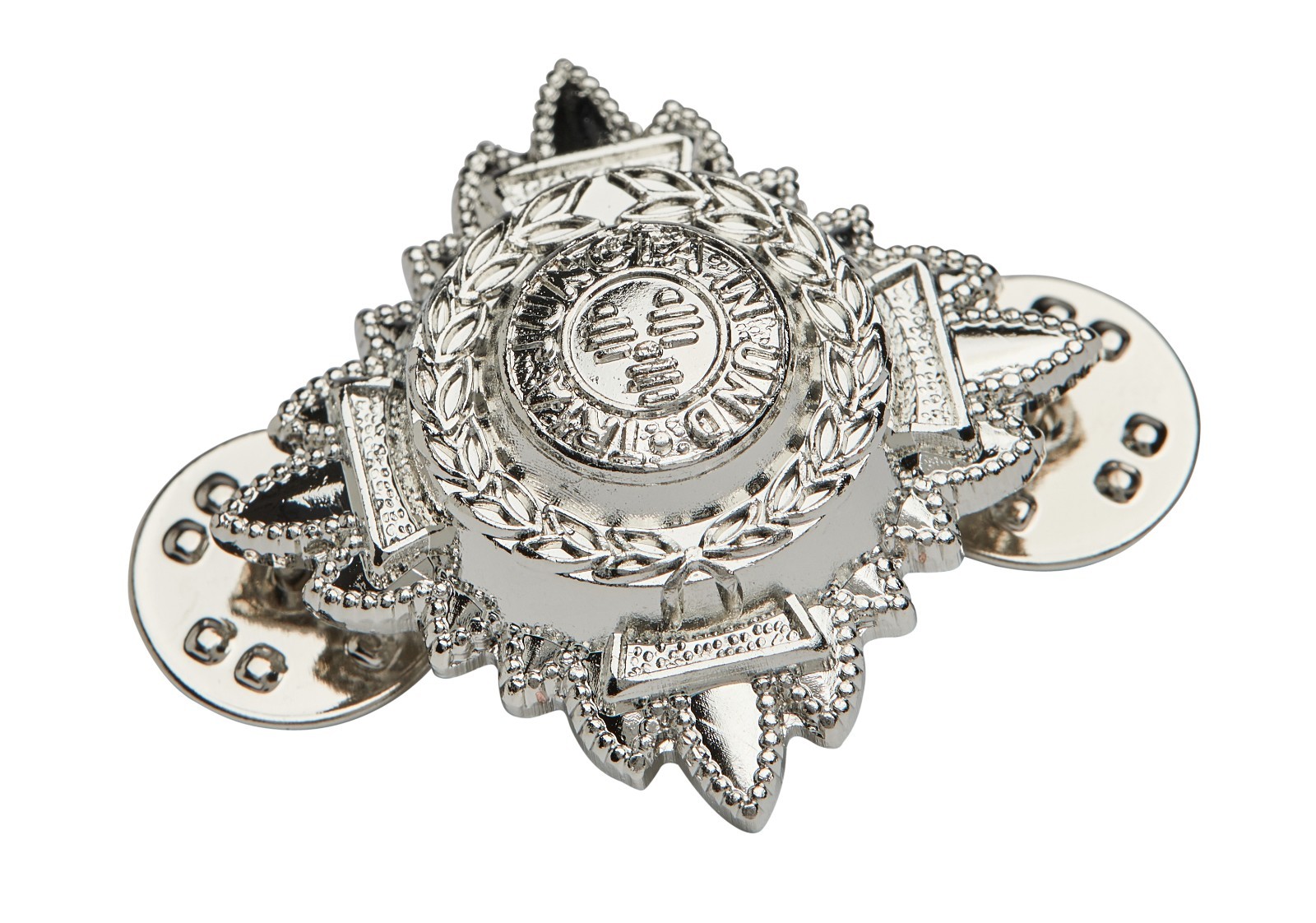 4x Female Police Inspector Pips Bath Stars METAL Epaulettes Chrome ...