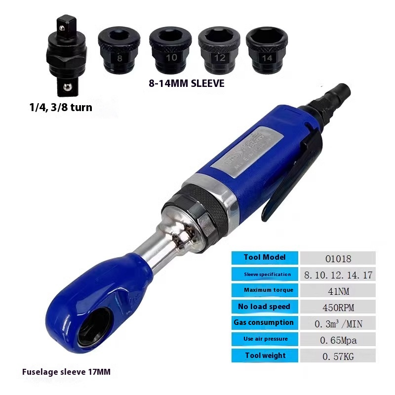 Pneumatic Air Ratchet Wrench Sockets Work Settings for Car Repairing ...