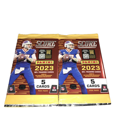 (2) Packs of 2023 Panini Score Football-5 Card Packs-Factory Sealed ...