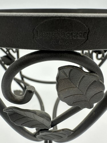 Longaberger Wrought Iron Small Plant Stand 71147 Black | eBay