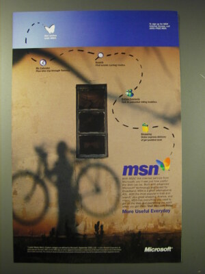 2002 Microsoft MSN Internet Service Ad - More Useful Everday | eBay