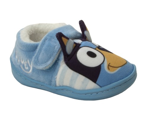 BLUEY 3D CHARACTER SLIPPERS BOYS GIRLS HARD SOLE SLIPPERS BOOTIES UK ...