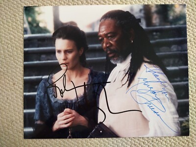 autographed 8x10 photos Morgan Freeman, Robin Wright-Penn.Moll Flanders ...