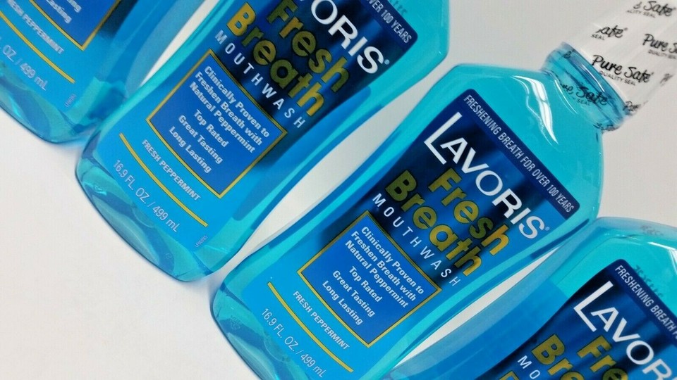 (6) Original Lavoris Fresh Breath Mouthwash Fresh Peppermint Mouth Wash ...