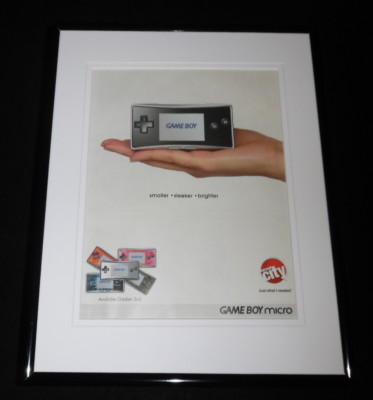 Game Boy Micro 2005 Circuit City Framed 11x14 ORIGINAL Advertisement | eBay