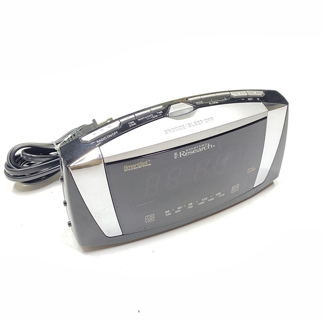 Emerson Research CKS5055B Auto Set SmartSet Am/fm Digital Dual Alarm ...
