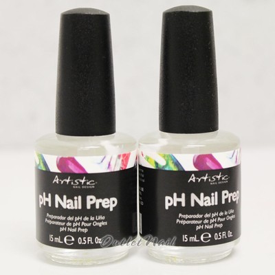 LOT 2 Artistic Nail Design Color Gloss pH Nail Prep (pH Bond) 03203 ...