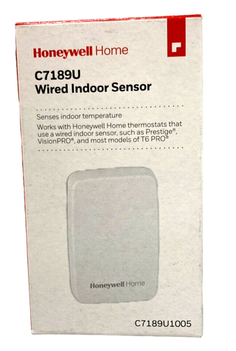 Honeywell C7189U1005 White Indoor Remote Temperature Sensor Th7000 ...