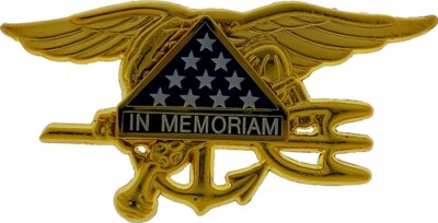 USN Special Warfare SEALS Team IN Memoriam Funeral Trident Insignia ...