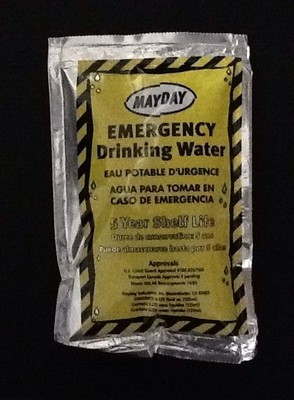 36 Emergency Survival Drinking Water Pouches For Kits BOB Disaster MRE ...
