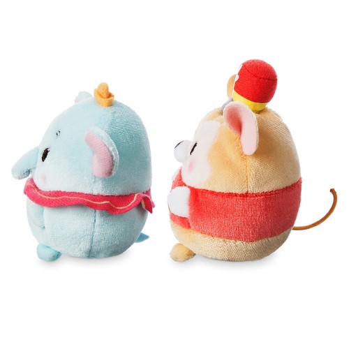 Disney Store Authentic Dumbo and Timothy Mouse Ufufy Mini Plush 2pc Set ...