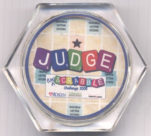 (Un)Scrabble Scrabble Judge Coaster - Excellent - 2005 | eBay
