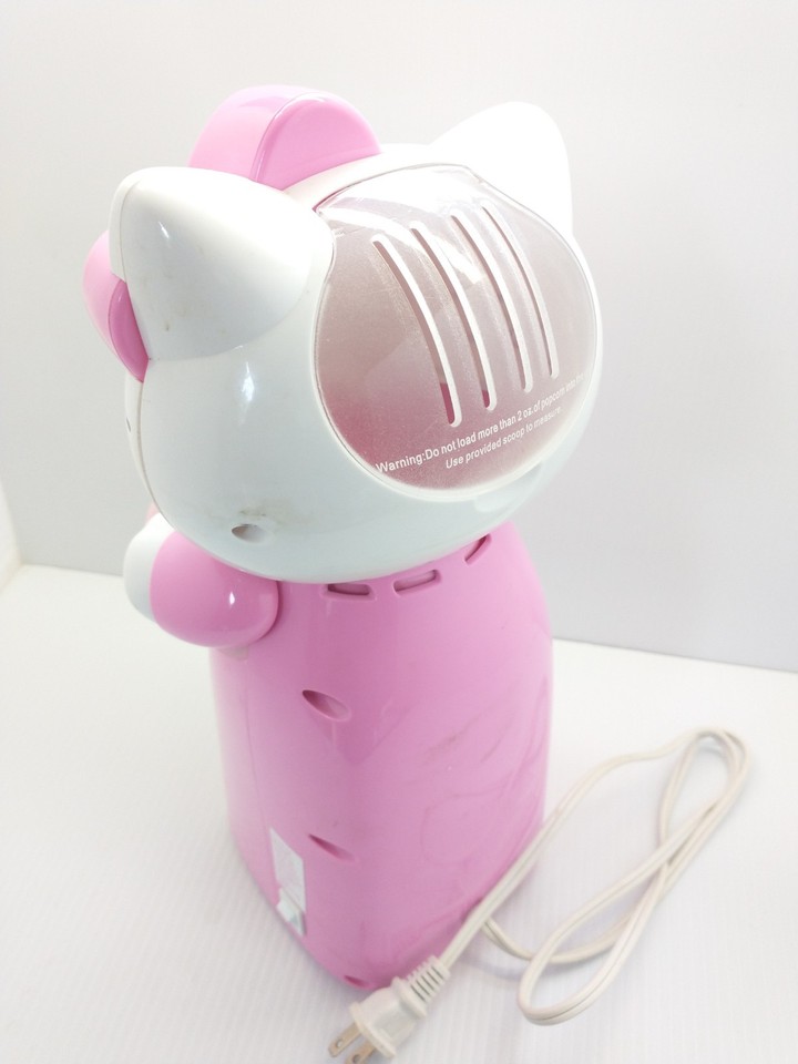 HELLO KITTY Pink Hot Air electric POPCORN MAKER Popper Vintage SANRIO ...