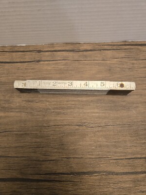 Vintage LUFKIN RULE No. 1206 (72") Aluminum Folding Ruler With Brass ...