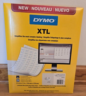 DYMO - XTL Laminated Wire/Cable Wrap LABELS - #1908552 - 2592 Labels ...