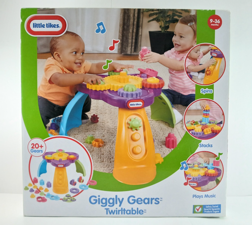 Little Tikes GIGGLY GEARS TWIRL TABLE Hand-Eye Motor Skills ...
