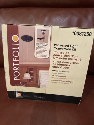 Portfolio Ceiling Recessed Light Conversion Kit # 0081258 Glass Shade ...