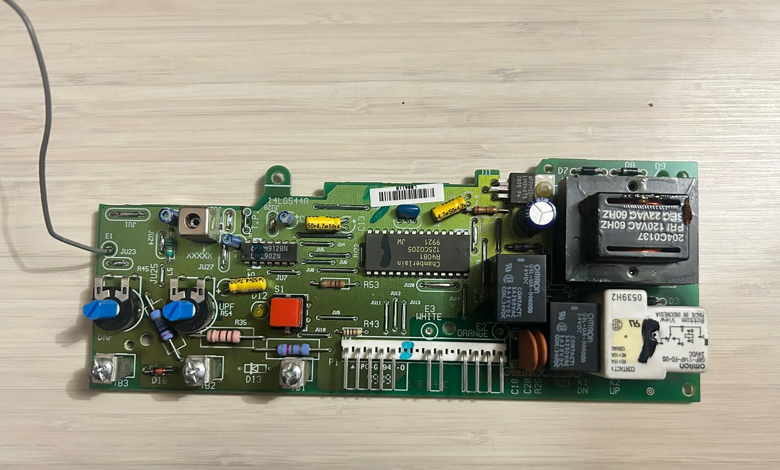 Sears Craftsman Liftmaster Chamberlain Circuit Board RED LEARN Button ...