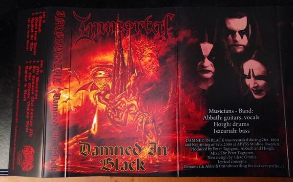 Immortal Damned In Black Immortal Shirt Damned In Black