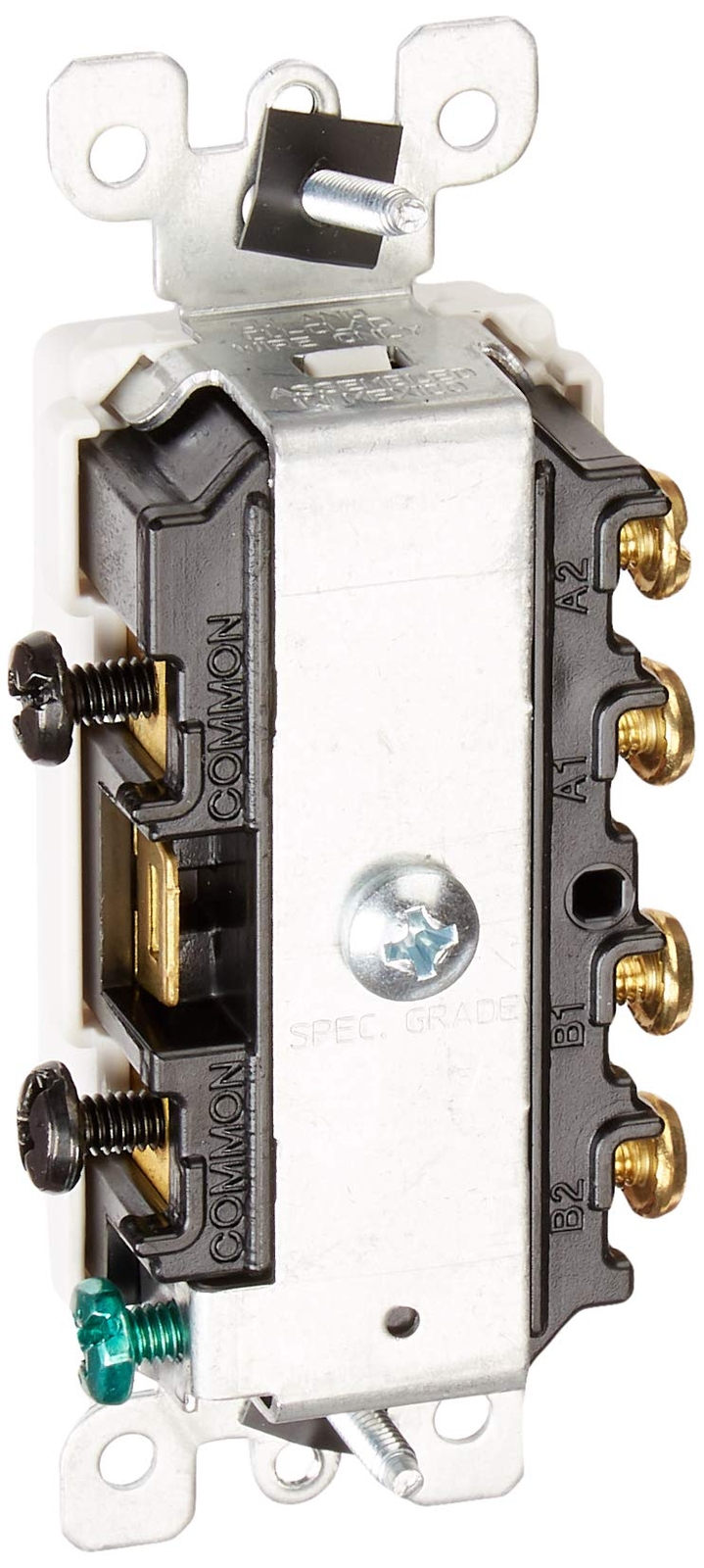 Leviton Decora 3 Way Combination Switch White 15A 120277V Commercial ...