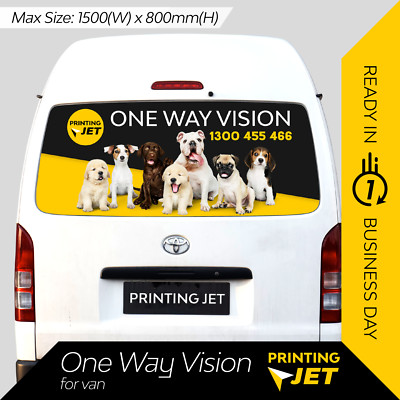 One Way Vision Sticker Car Window Printing (Vehicle: Van Rear Window ...