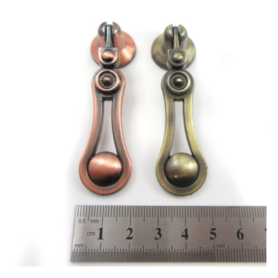 72mm VINTAGE DROP HANDLES with SCREW ANTIQUE BRASS COPPER DIY CABINET ...