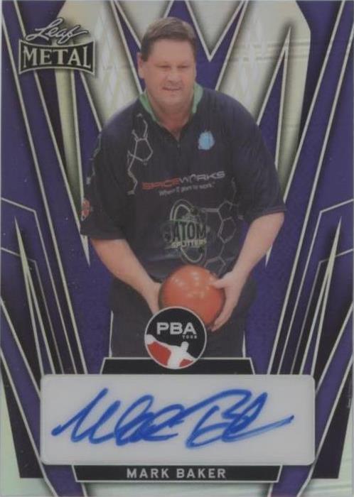 2024 Leaf Metal PBA - Autographs Mark Baker #BA-MB1 Purple Prismatic ...
