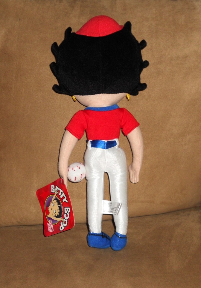 BETTY BOOP BASEBALL PLAYER JERSEY UNIFORM BALL CAP HAT SUGAR LOAF DOLL ...