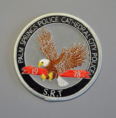 Palm Springs Cathedral City Police SRT Patch ++ Mint Riverside County ...