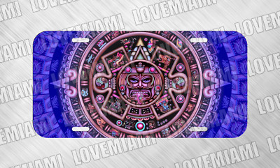 Mayan Aztec Calendar Mexico Latin America License Plate Auto Car Tag ...
