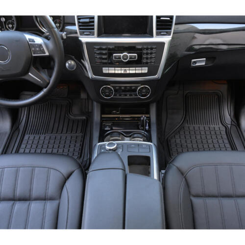 Motor Trend Heavy Duty Car Floor Mats 2PC Rubber Semi Custom Fit ...