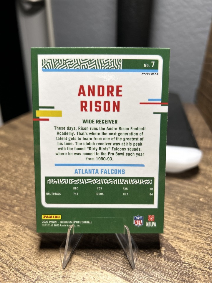 2023-24 Optic Football FIRE EMOJI SSP Andre Rison Falcons HOF | eBay