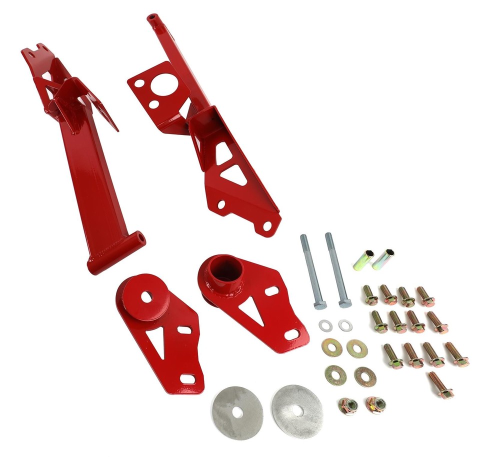BMR CB762R IRS Subframe Support Brace Red for 15-24 Ford Mustang S550 ...