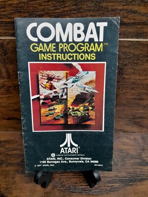 1977 Combat Program Atari 2600 Authentic Genuine Manual Good Condition Too | eBay