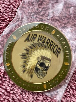 AIR WARRIOR Aviator Pilot Pin Lapel Chinook, Apache, Blackhawk, Lakota ...