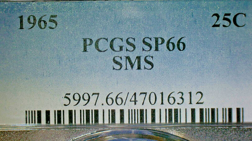 UNITED STATES 1965 PCGS SP66 SMS WASHINGTON CLAD QUARTER KM#164a | eBay