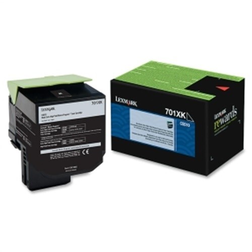 Lexmark 70C1XK0 Black Extra High Yield Return Program Toner Cartridge ...