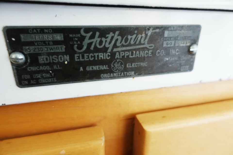 Restored Hotpoint Chef Style Range from a famous mansion and era. A ...
