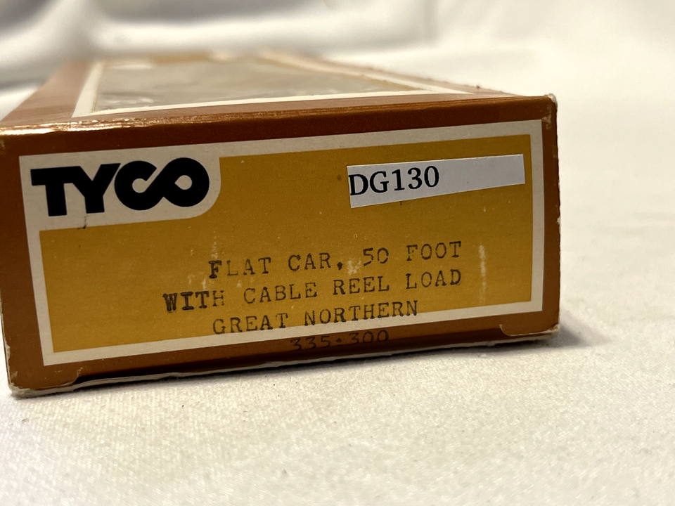 AHM Tyco 50' Flat Car Cable Reel Load Great Northern 42953 New, Old ...