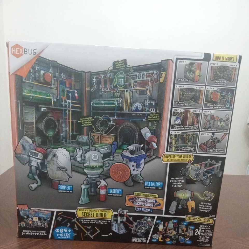 HEXBUG JUNKBOTS Factory Collection. Metro Sewer System. 285+ Pcs. NEW ...