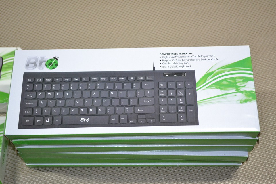 Bto Keyboard & Optical Mouse Lot Combo Deal Includes Six Keyboards and ...