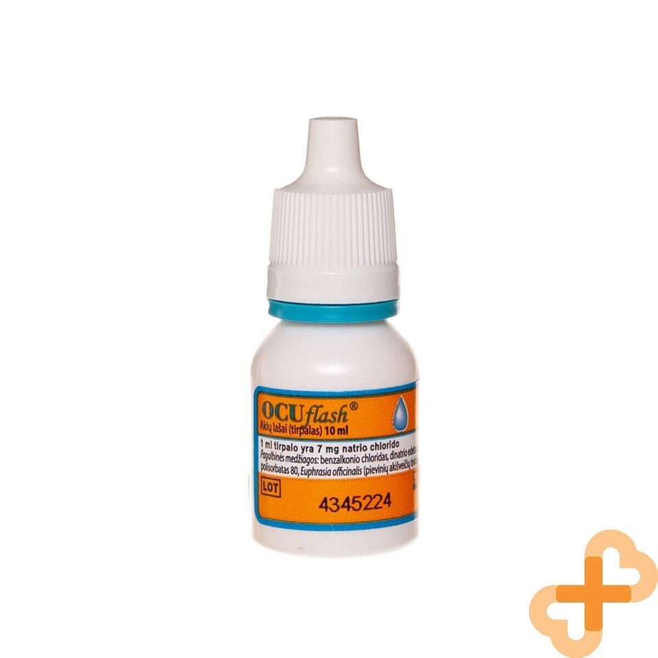 UNIMED PHARMA Ocuflash Eye Drops For Irritated Red Strained Eyes 2x10ml ...