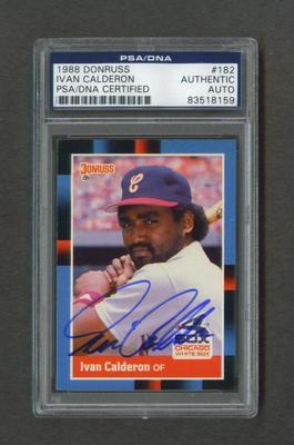 Ivan Calderon signed Chicago White Sox 1988 Donruss baseball card Psa ...