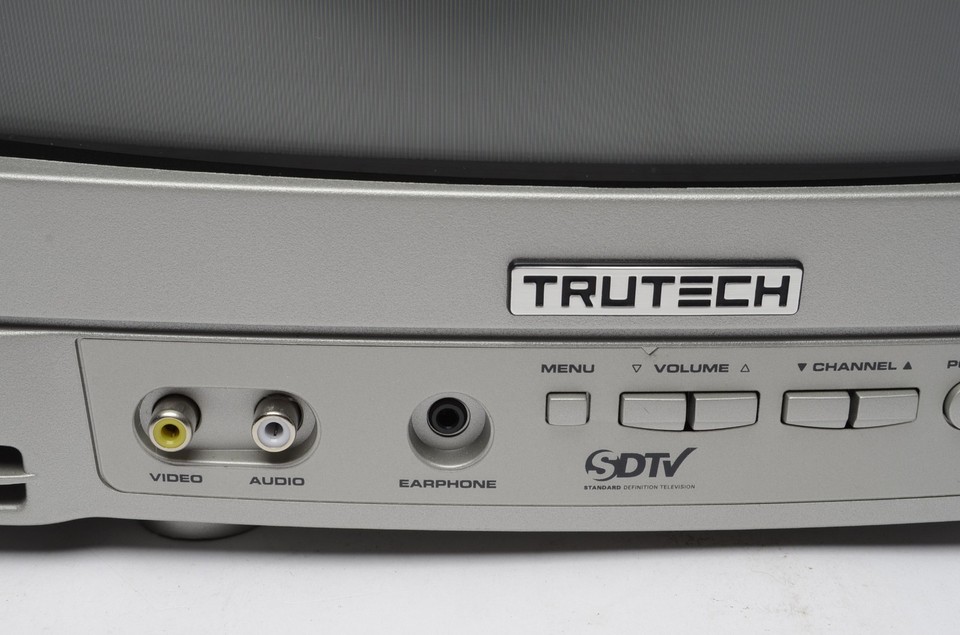 TRUTECH 13" CRT TV CR130TT8 w/ Remote Manual Retro Gaming VTG See Video ...