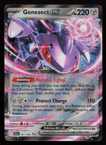 Pokemon TCG - Genesect ex - 067/086 - SV: Black Bolt | eBay