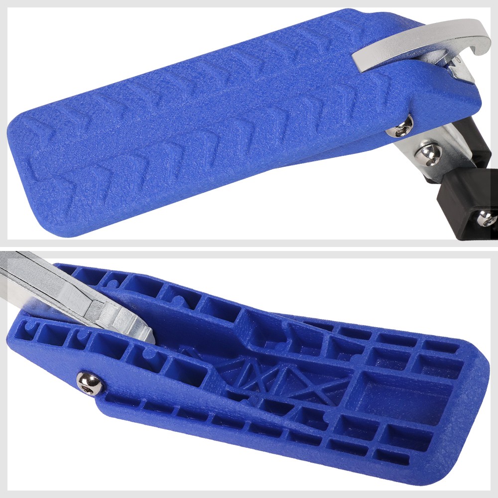 Blue Universal Adjustable Folding Car Door Latch Hook Foot Pedal Ladder ...